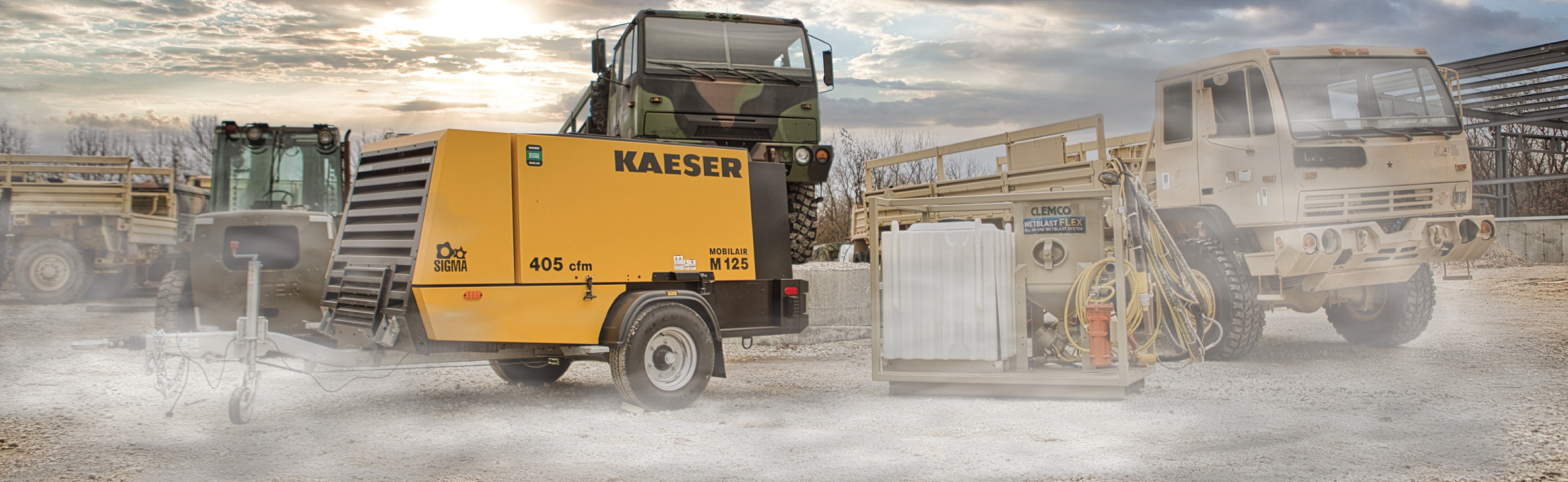 50 -1600 cfm Portable Compressors | Kaeser MOBILAIR Compressors