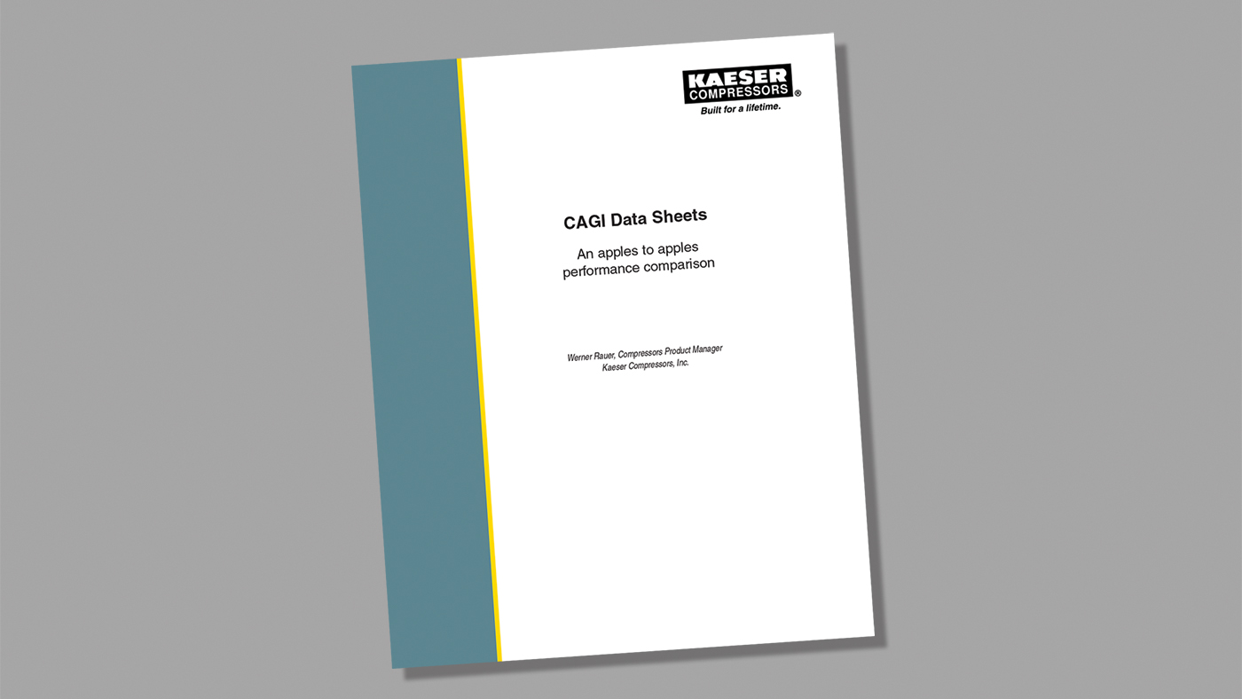 UPDATED CAGI DATA SHEET WHITE PAPER – Kaeser Compressors, Inc.