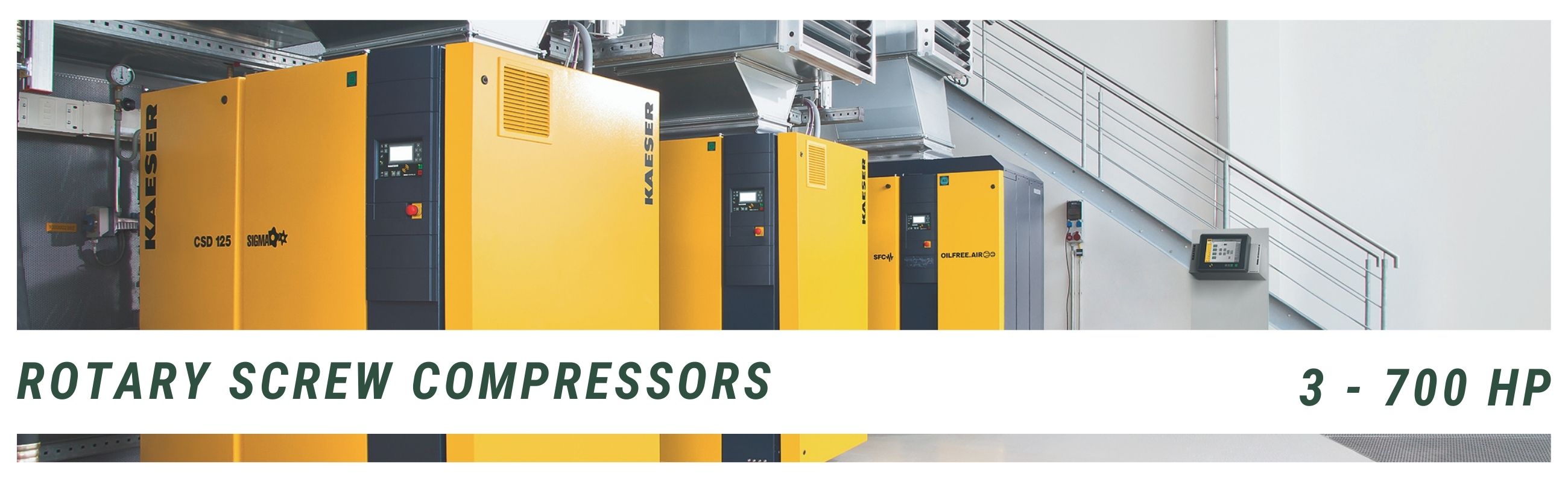 Rotary Screw Air Compressors | 3-700 hp | Kaeser Compressors
